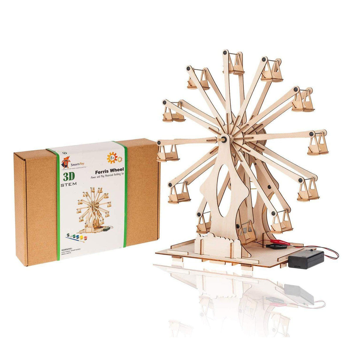 DIY Wooden Ferris Wheel Kit | STEM Construction Model with Motor for K ...